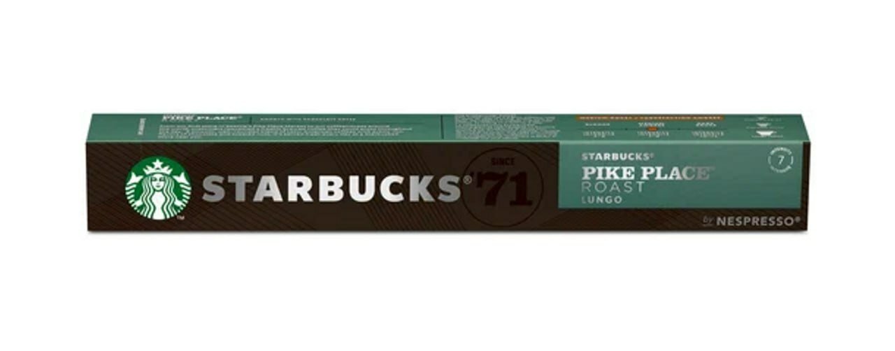 Кофе в капсулах Starbucks Pike Place Roast Lungo, 10 капсул