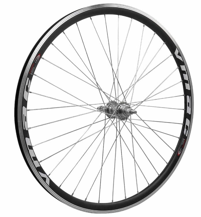 Обод 27,5" 2-х слойный (алюм.) задний в сборе с втулкой, под накруч. диск (чёрный)
