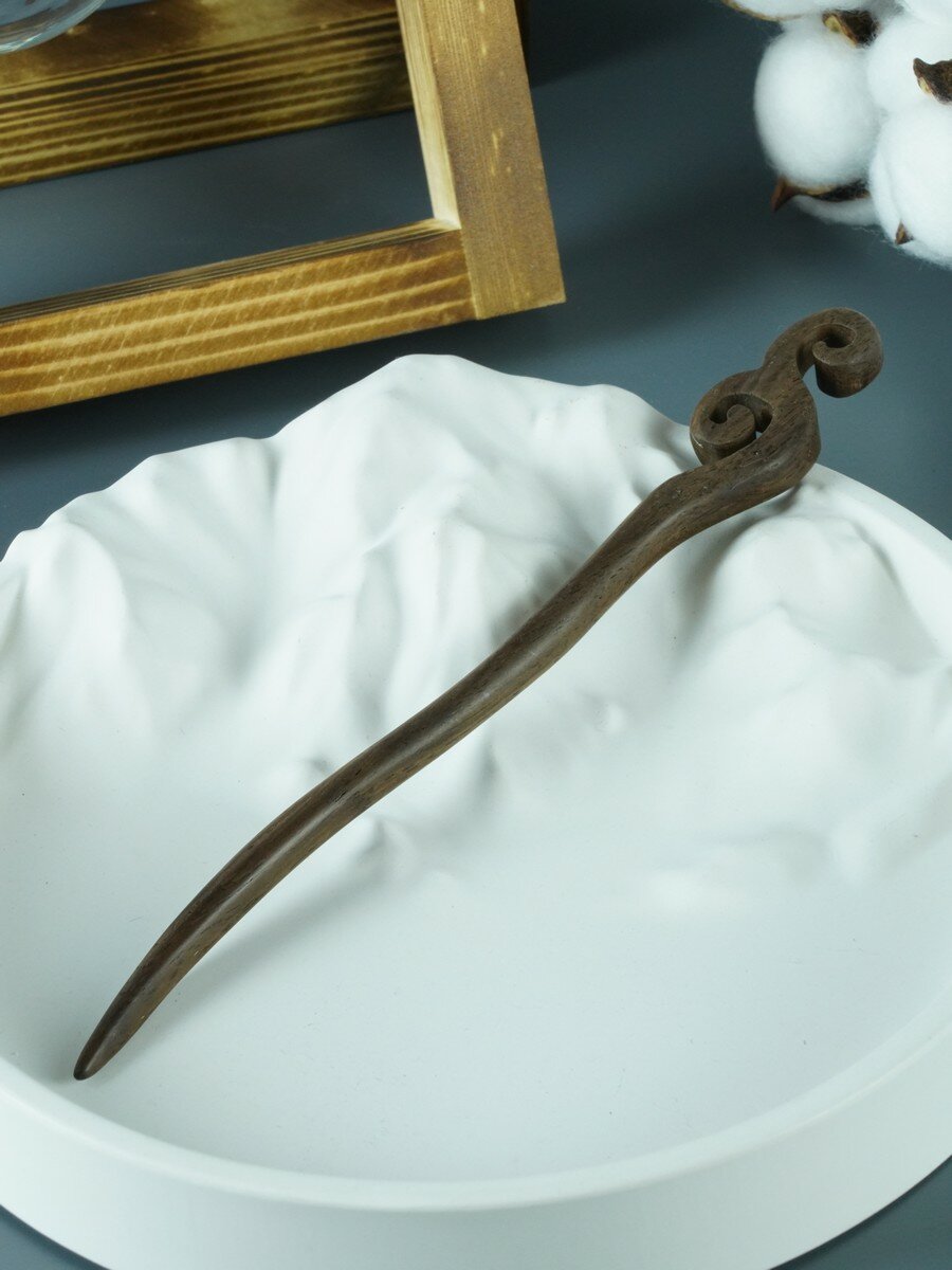 Китайская палочка, шпилька для волос 17см. Из дерева, сандаловая.