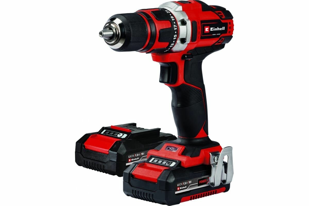 Дрель аккумуляторная Einhell PXC TE-CD 18/40-1 Li (2*1.5 Ач)