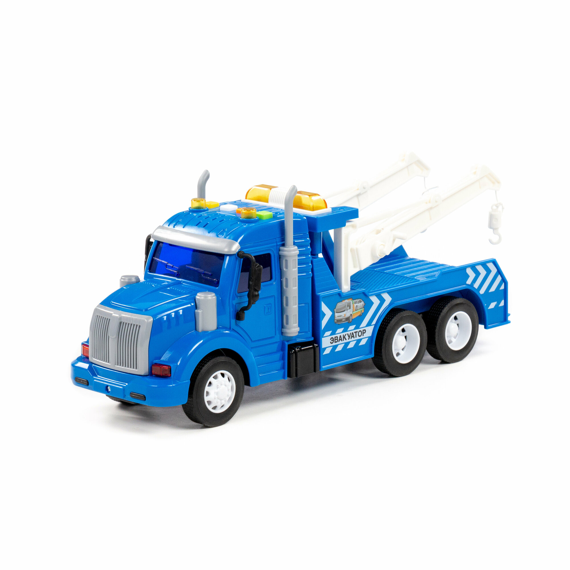 "Профи", автомобиль-эвакуатор инерционный (со светом и звуком) (синий) (в коробке)