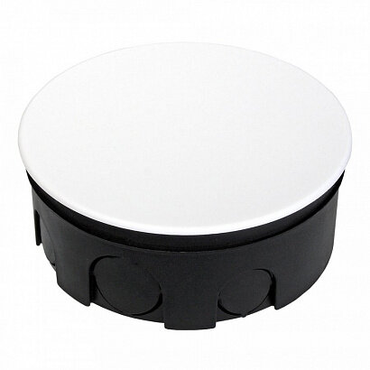 Промрукав коробка распред. СУ d106х42 для твердых стен, HF, черный (92шт) 80-0851