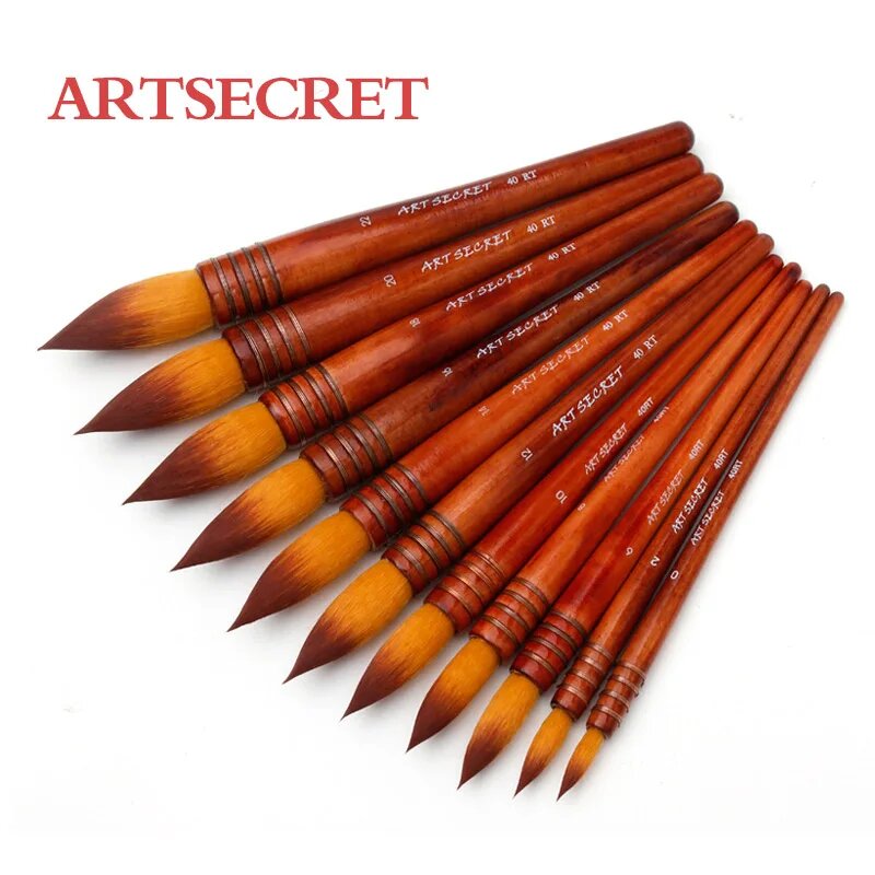 ArtSecret Акварельная кисть 40RT желтая 40RT6 1pcs