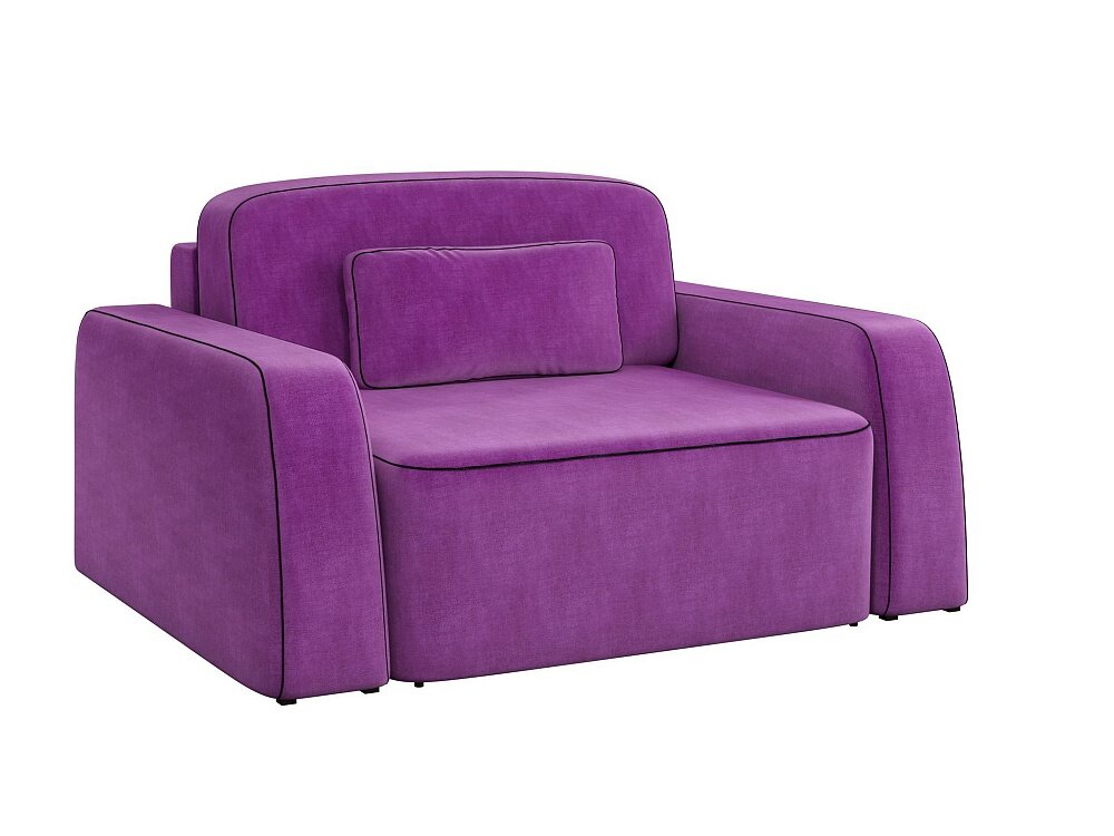 Кресло-кровать Гермес Фиолетовое Микровельвет, 146х105х80 см, с ящиком для белья