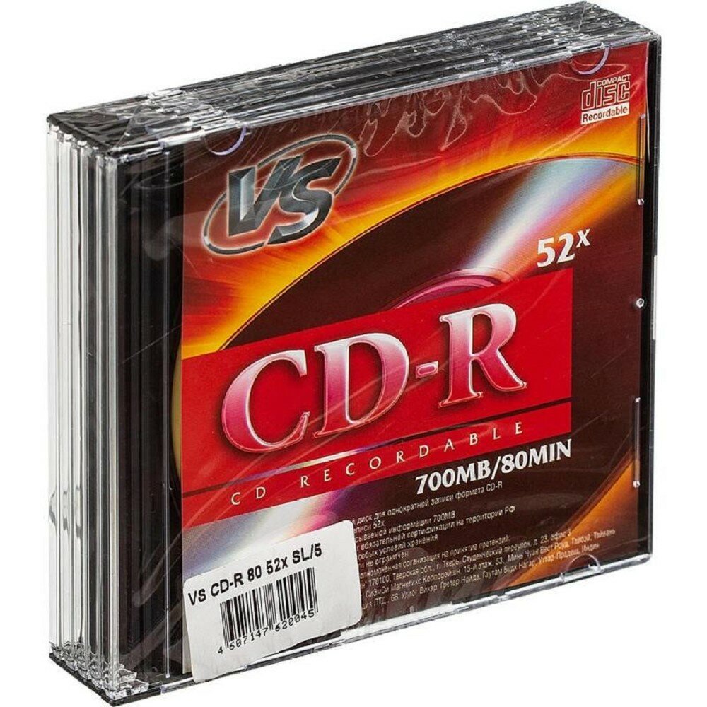 Оптический диск CD-R VS VSCDRSL501 CD-R