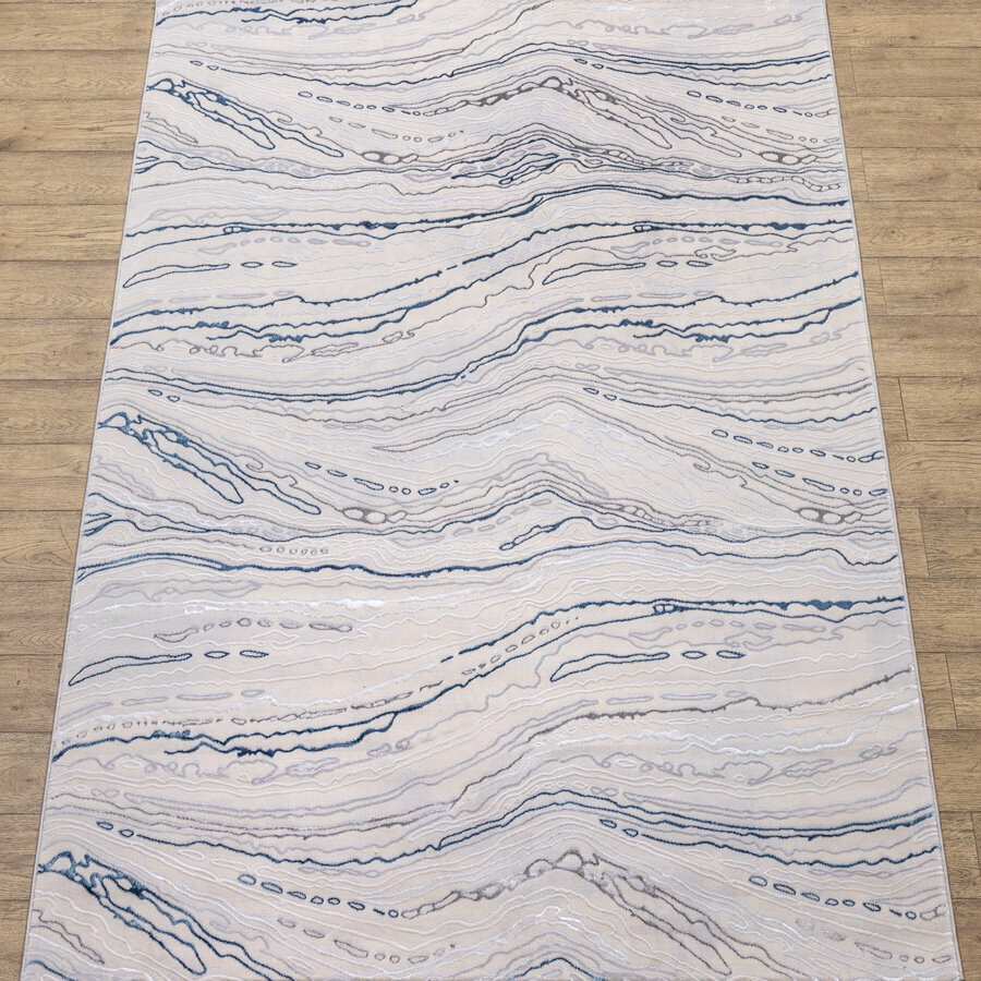 Ковер Турецкий Aruna дизайн F592AW цвет BEIGE / D.BLUE 1.6x2.3м