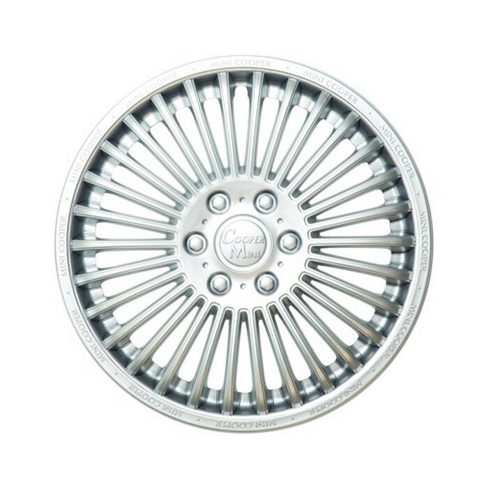 Автомобильные колпаки на диски м-купер R15", серебристый, в комплекте 4 колпака