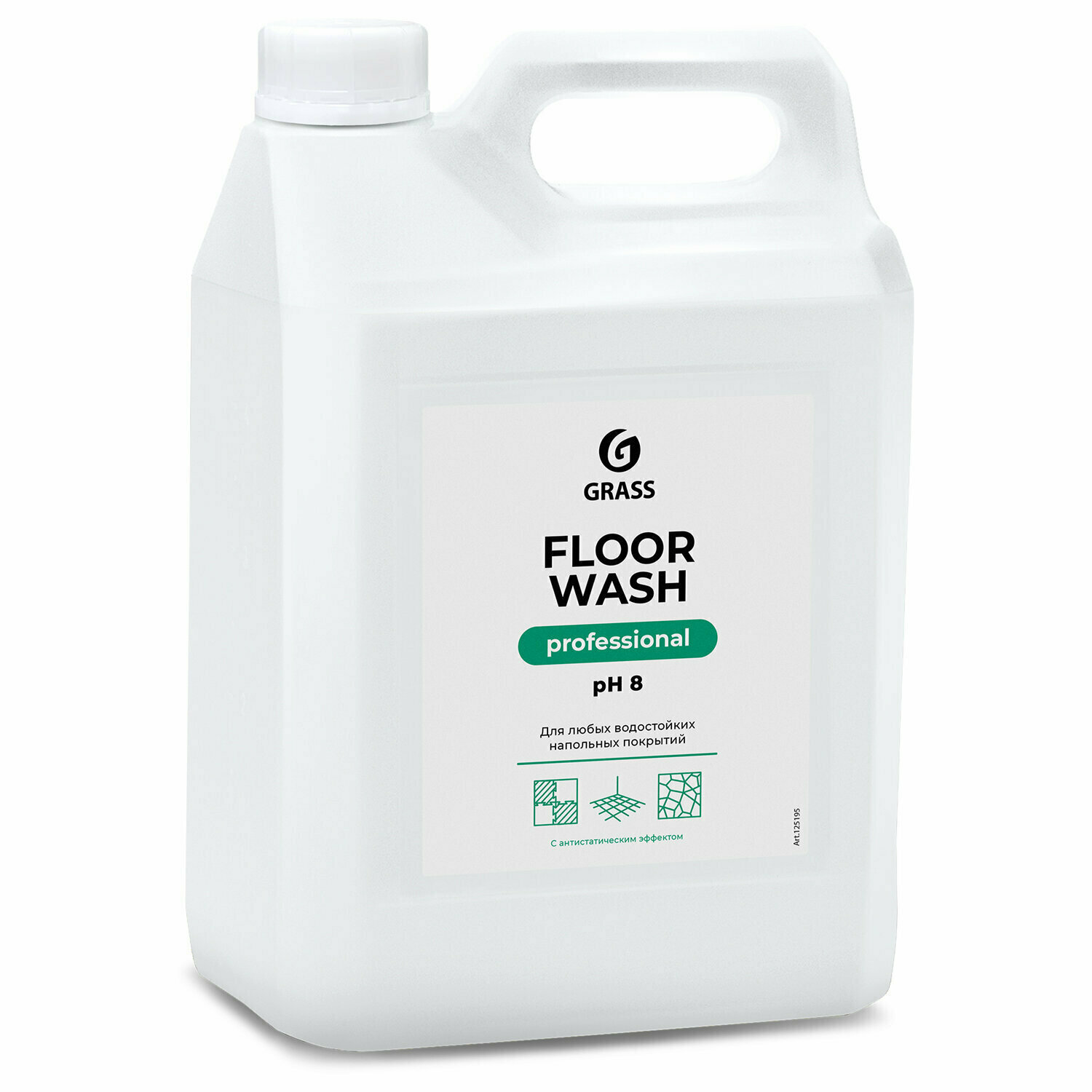 Средство для мытья пола GRASS 5,1 кг FLOOR WASH, нейтральное, низкопенное, концентрат (125195)