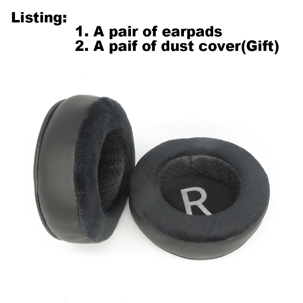 Амбушюры Ear Covers для Audio Technica ATH-ES700 черные Velour Earpads