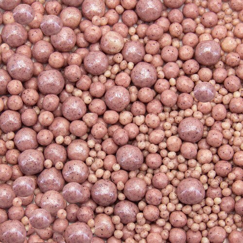 Декор Дутый рис в белой глазури с черн. смородиной 2-11 мм. Натива, 100 гр. (Набор из 3 шт.)