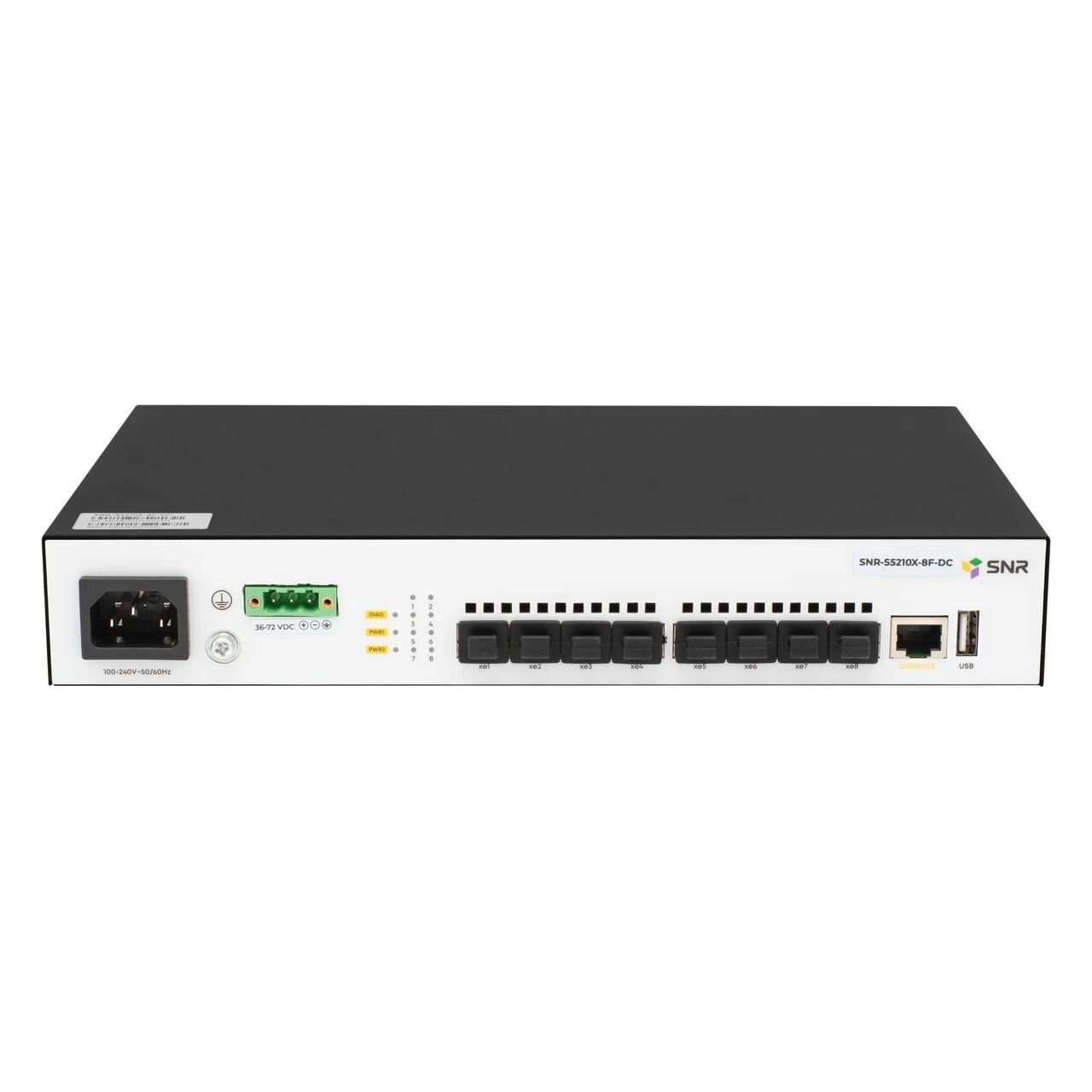 Управляемый коммутатор уровня 2+ SNR-S5210X-8F-DC