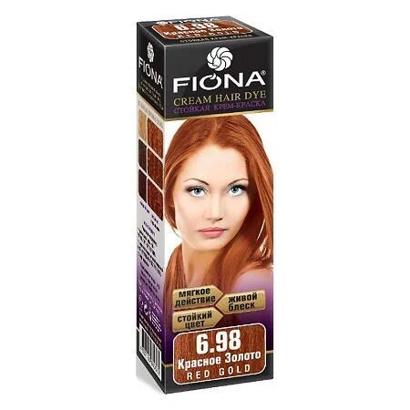Крем-краска Fiona Красное золото , тон 6.98/6698