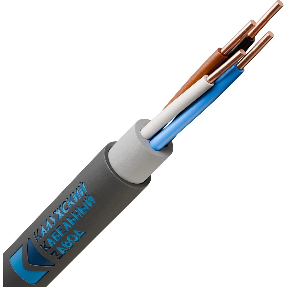 Кабель с четырьмя жилами 1,5 мм², ПВХ изоляция, температура от -50 до +50°C, тип ВВГнг(А)-LS, покрытие, ГОСТ