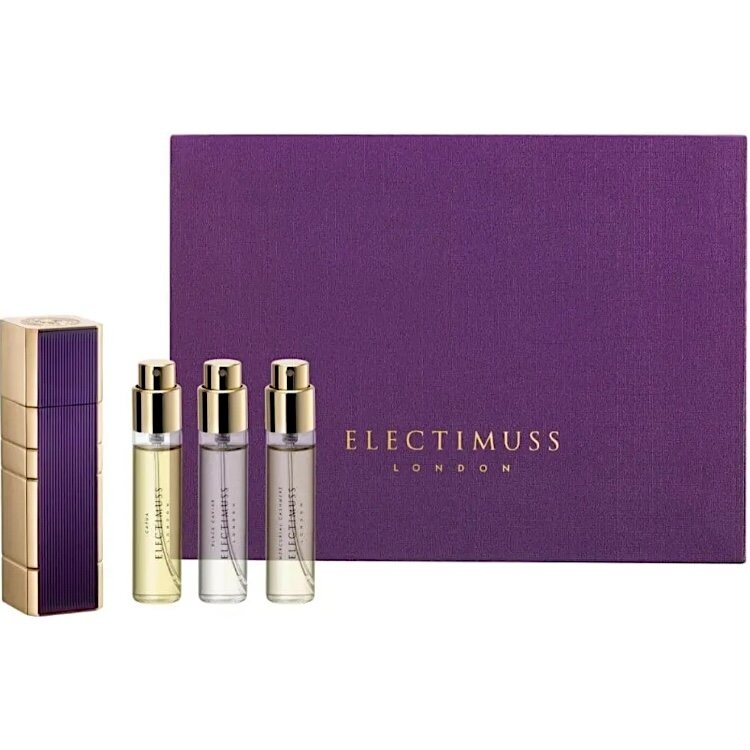 Electimuss Mixed Travel Set Titus 3x10 мл + Gold/Purple Case (Black Caviar, Imperium, Patch. Underworld), духи Унисекс