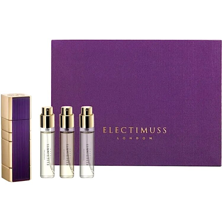 Electimuss Mixed Travel Set Rose Lover 3x10 мл + Gold/Purple Case (Celestial, Rhodanthe, Summanus), духи Унисекс