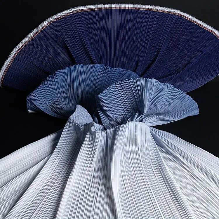 Плиссированная ткань blue white 1,5 м