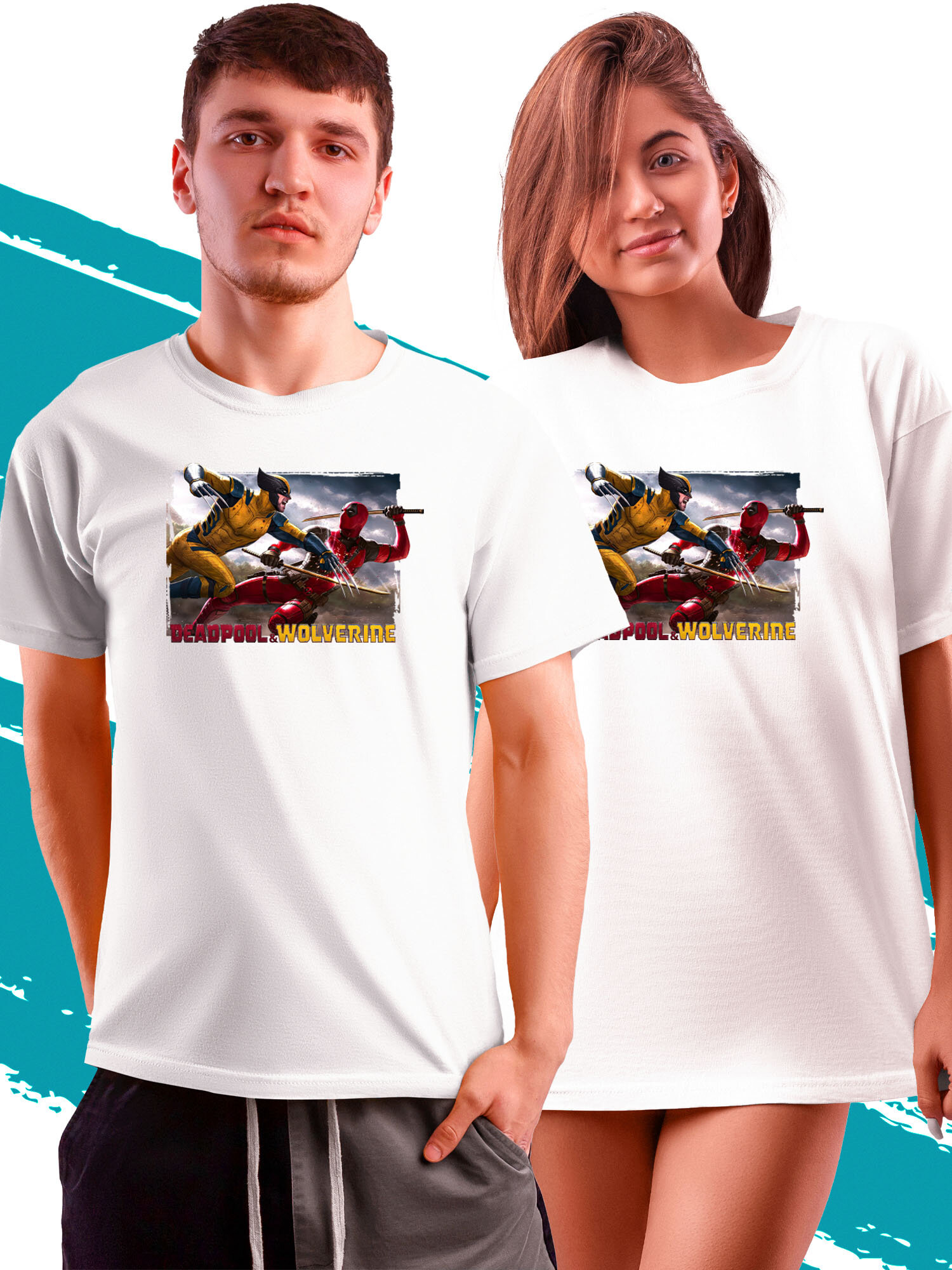 Футболка Дэдпул и Росомаха
