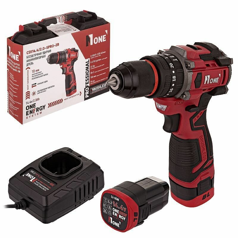 Аккумуляторный шуруповерт NUMBER ONE CDI 14,4/2,0-SPRO-2B