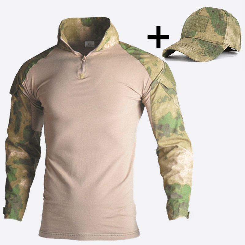 Дышащая легкая тактическая рубашка + тактическая кепка