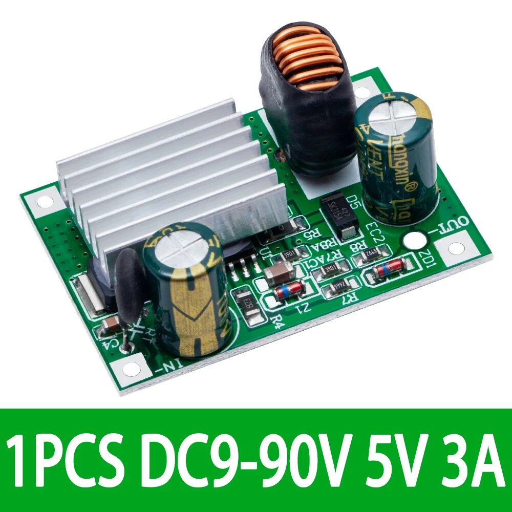 Step Down Module DC9-90V 5V 3A, 1PCS