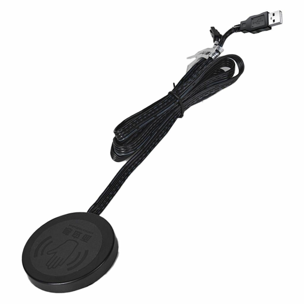 Выключатель, Датчик касания на деревянной основе - черный - USB разъем 2