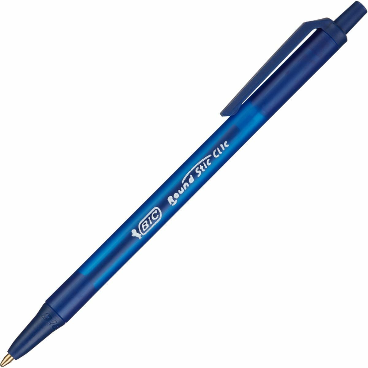 Ручка шариковая автоматическая BIC Round Stic Clic (0.4мм, синяя) (926376), 360шт.