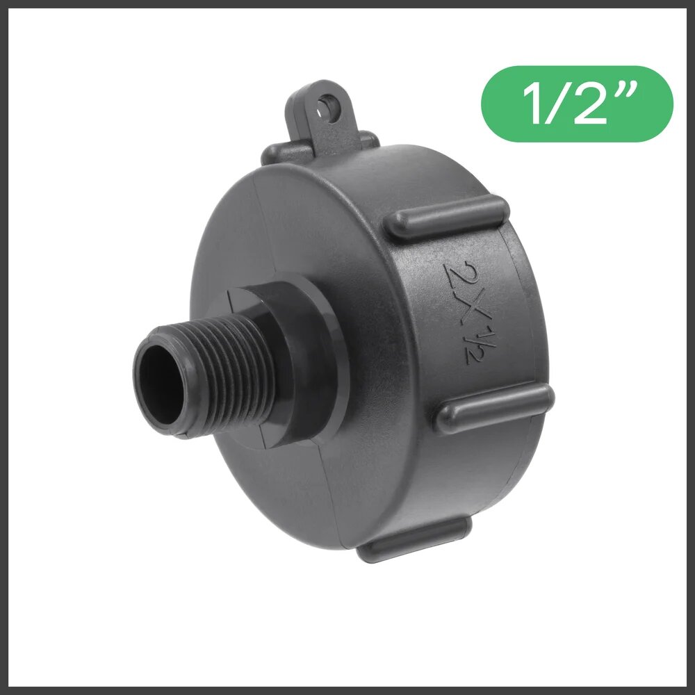 Переходник на еврокуб ПоливНаДаче 2"(S60) х 1/2"(наружная резьба) S60x12НР