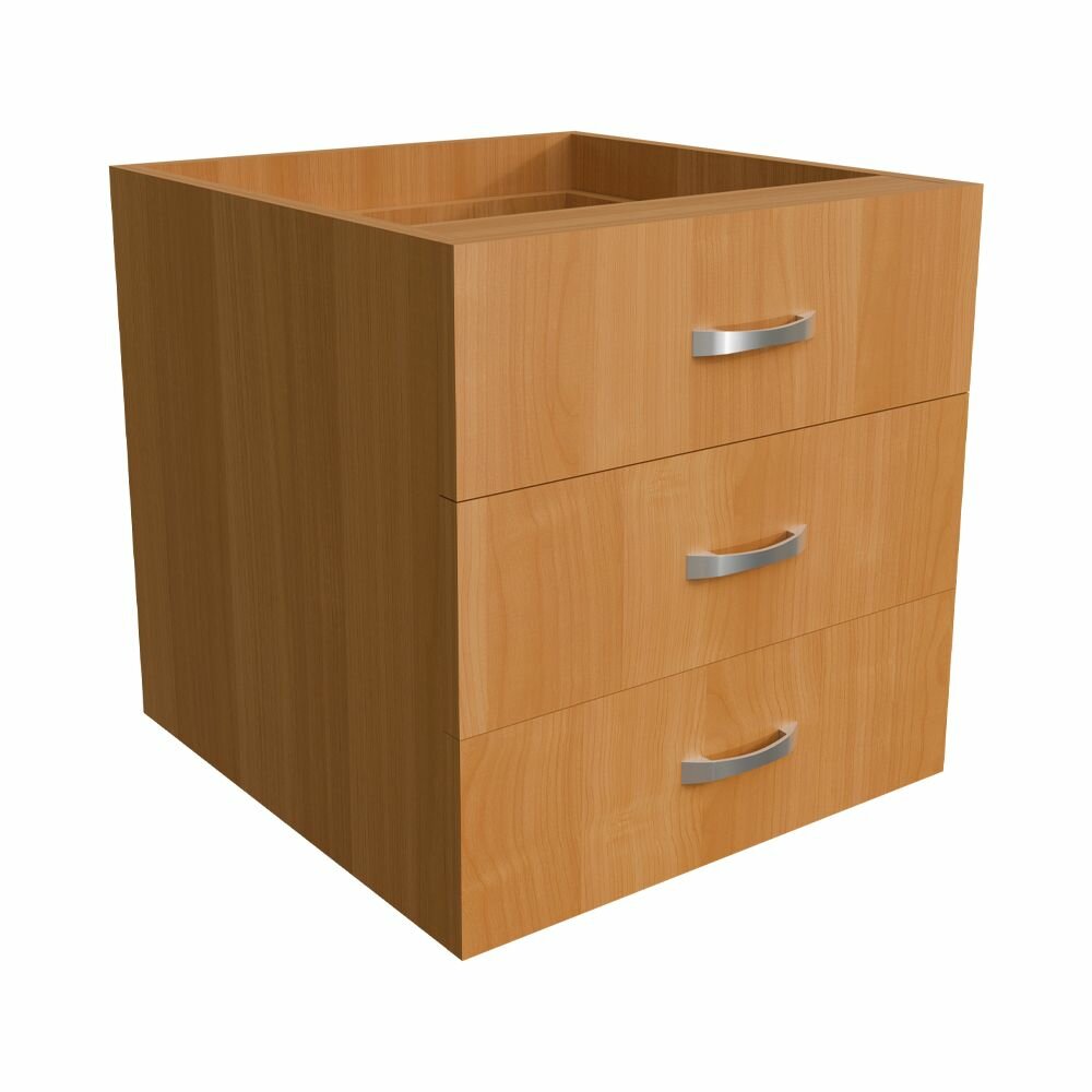 Тумба подвесная с 3ящ. ТФ203, р.400х542х400, комплектация СФ213,223,215,225_Вишня оксфорд