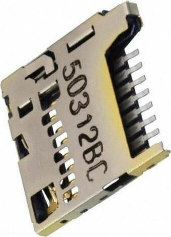 Разъем MOLEX 5033981892 для карт памяти, SD Micro, push-push, SMT, 1 шт