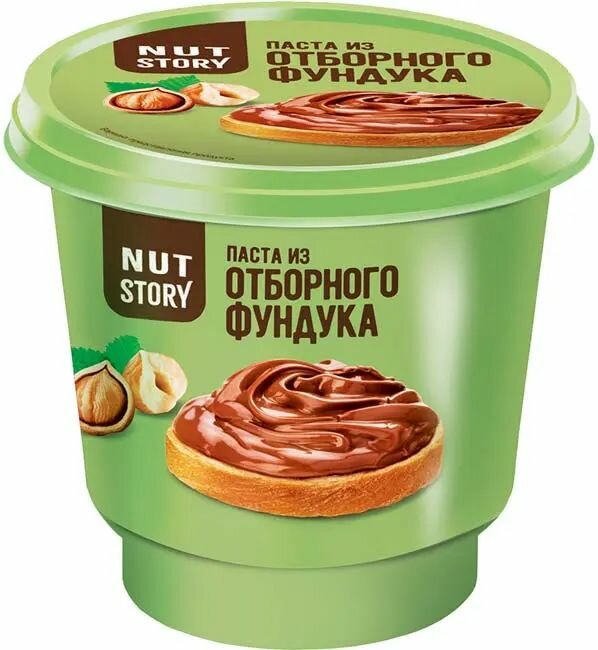 Паста из отборного фундука NutStory c добавлением какао, 350 гр