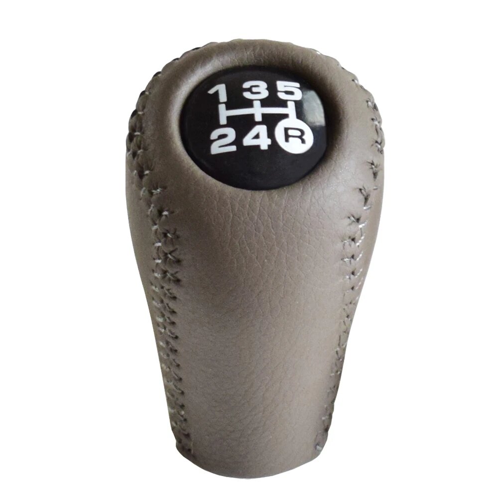 Ручка КПП кожаная Gray-1 Toyota Land Cruiser Prado LC120 (2003-2009)