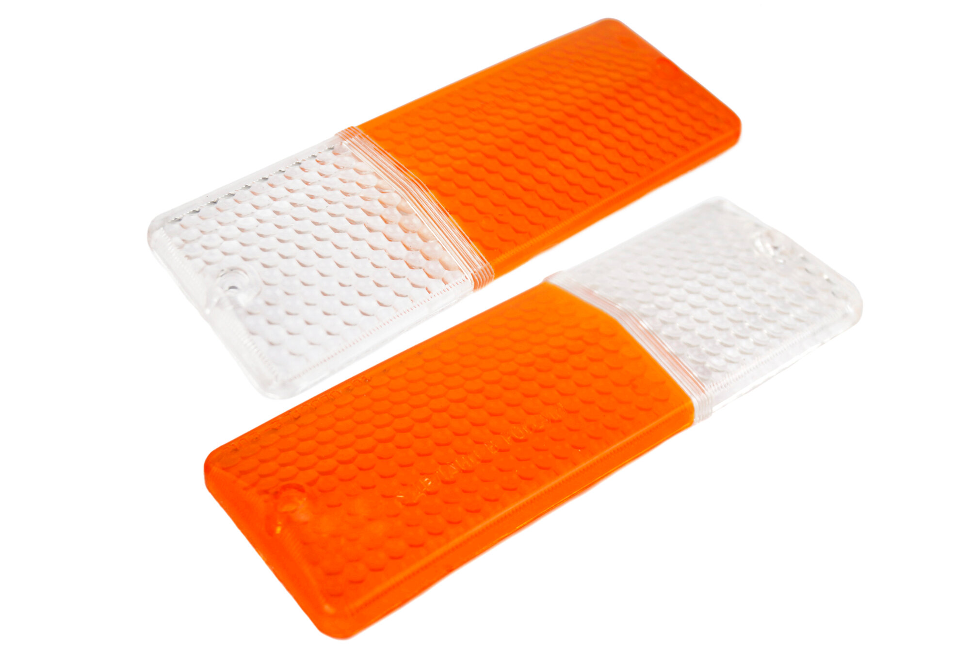 Комплект бело-оранжевых стекол подфарников для ВАЗ 2106