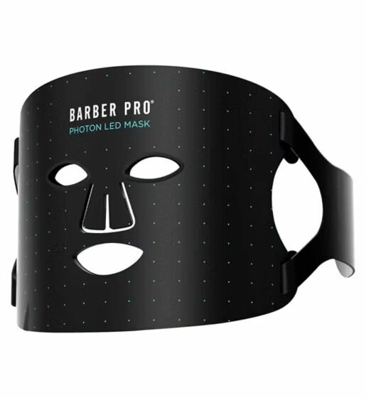 Светотерапевтическая маска BARBER PRO PHOTON LED для лица, черная