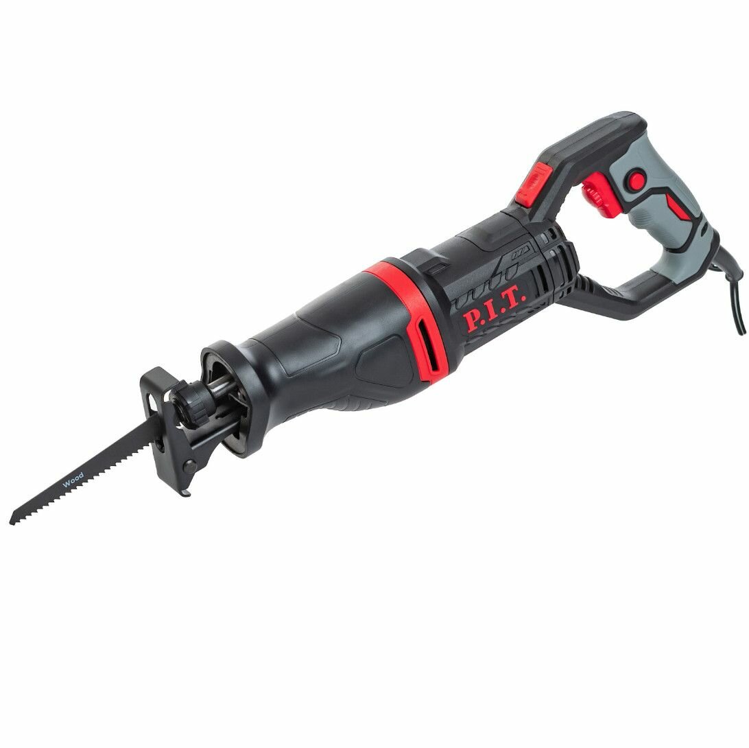 Пила сабельная P.I.T. PSA115-C1 (1000Вт, 0-2800об/мин, ход 20мм, поворотная рукоятка)