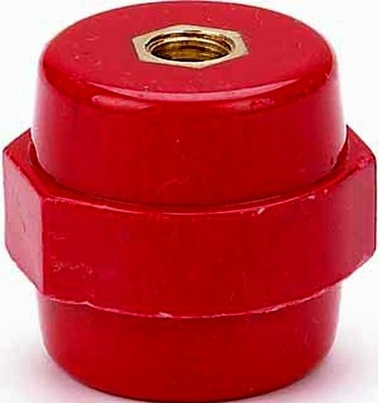 Изолятор DEKraft ИО101-30, опорный, пластик, 30х26 мм, 8 отверстий M8, 4 шт