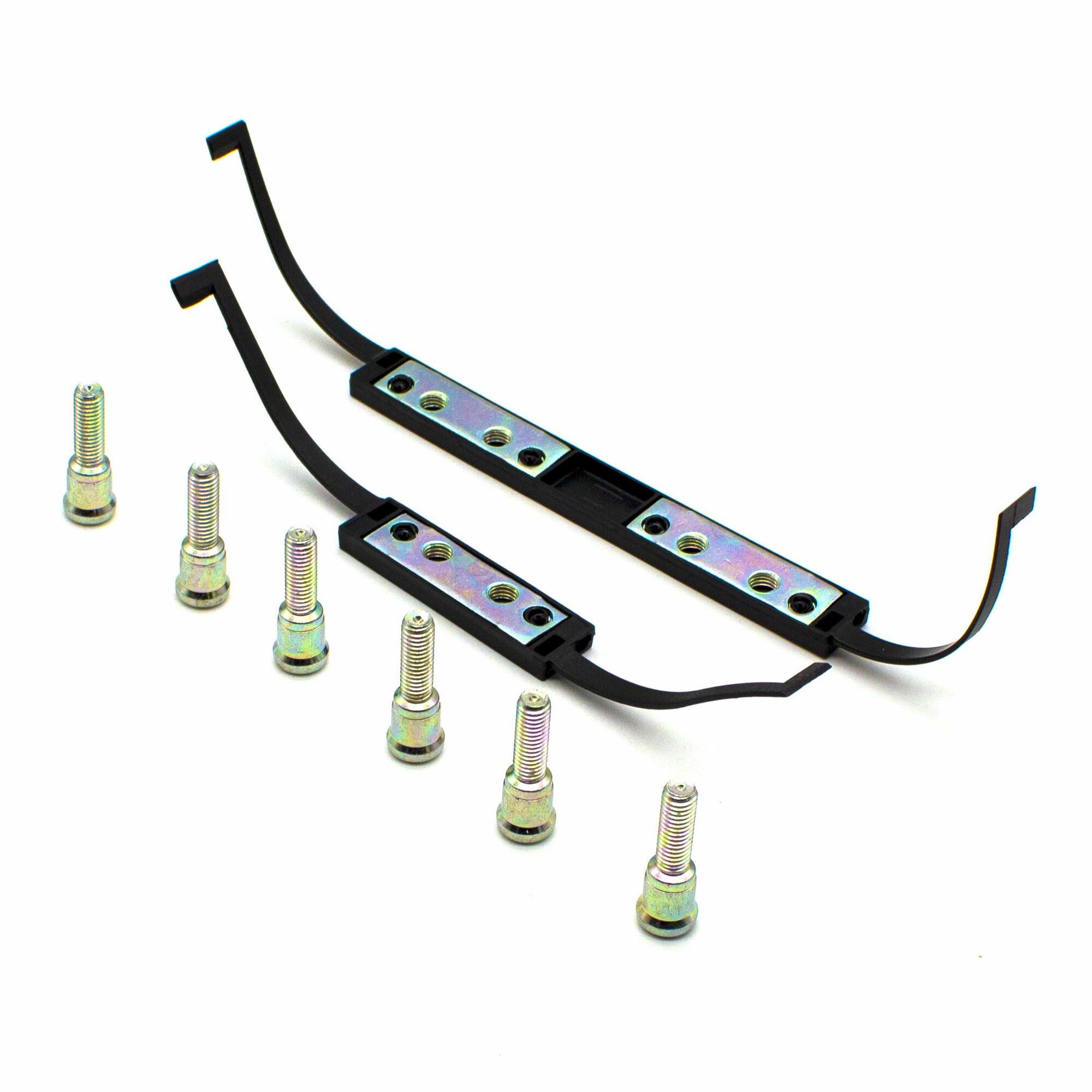 Закладные пластины для 3-х секционной петли + набор крепежей