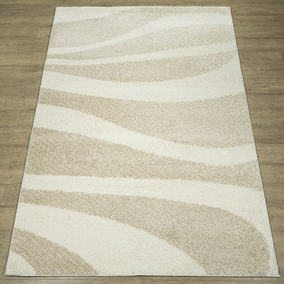 Ковер, Прямой, Бежевый, Белый, Золотисто-жёлтый, Современный, на пол, в гостиную, спальню, в ассортименте (100 см. на 200 см.)