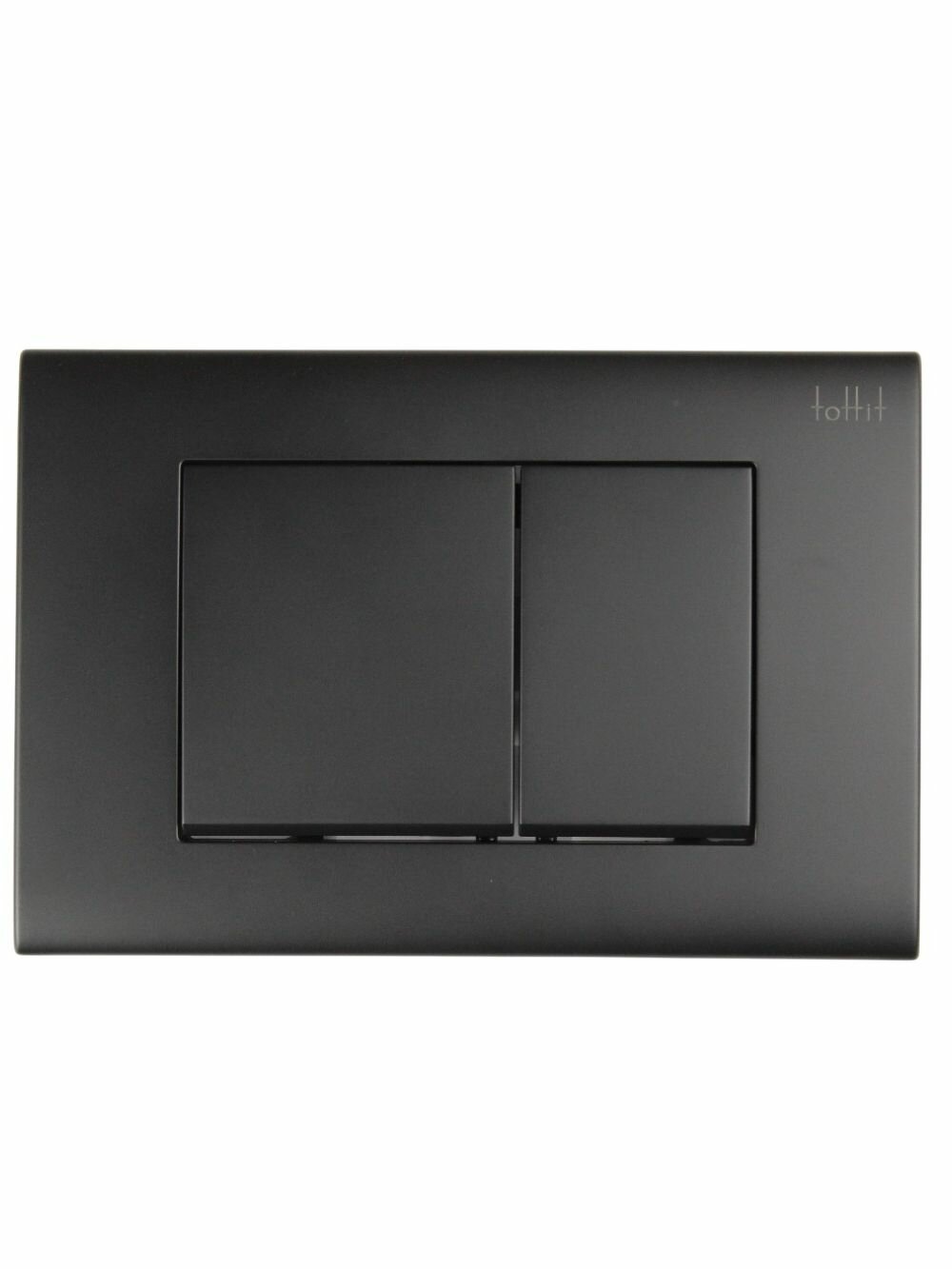 Клавиша смыва toHit Ixion Pane 01 для инсталляций Ixion/Ixion Compact, мех, дв-ой. смыв, черн. мат