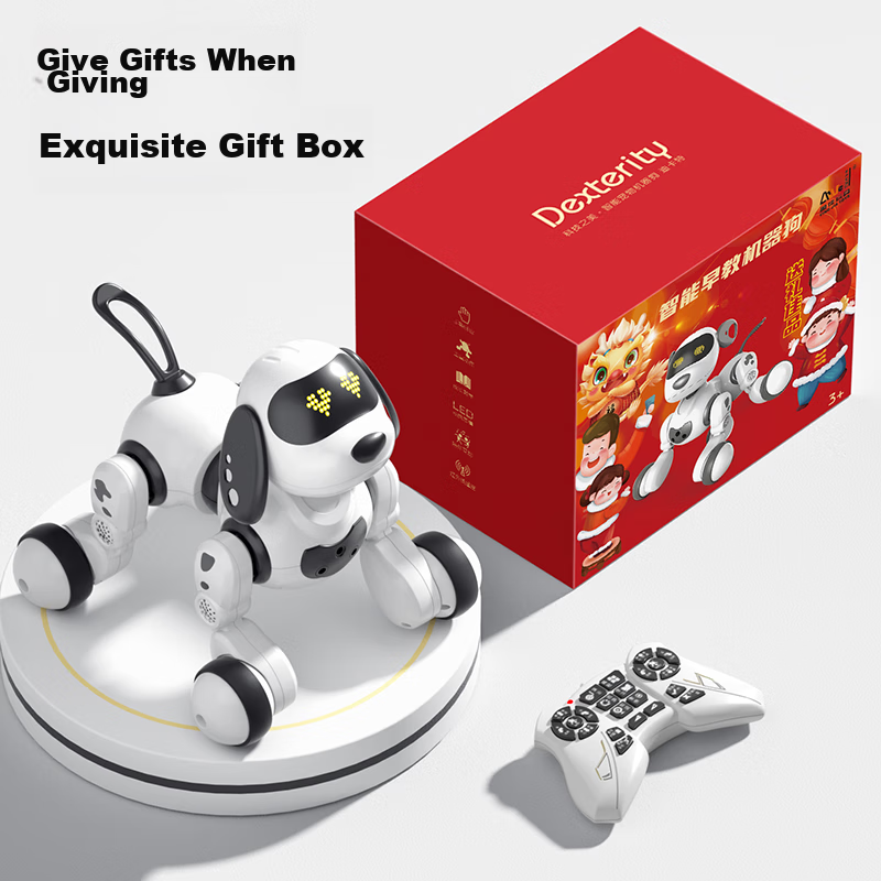 Yingjia Smart Robot Dog Children's Toy for Boys And Girls, Toddlers And Infants, Programming Early Education Robot Birthday Gift