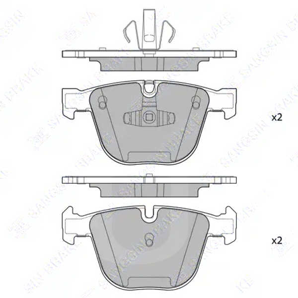 HI-Q SP2213 sp2213 колодки дисковые задние\ BMW (БМВ) f07gt / f01 / f02 / f03 3.5i-4.0d 08