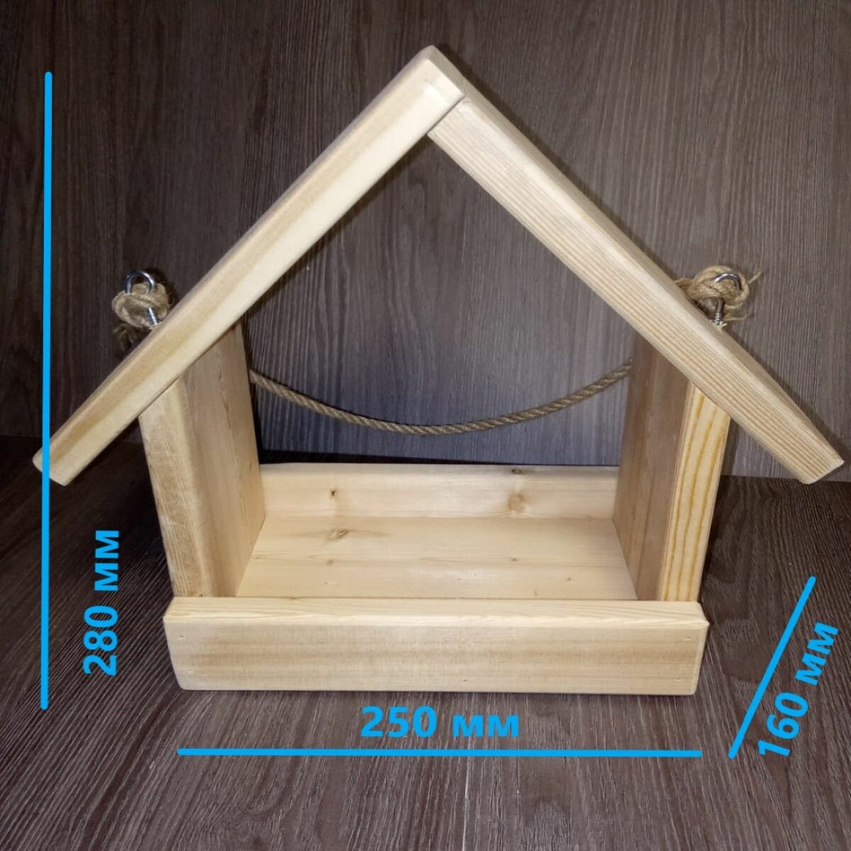 Деревянная кормушка для птиц и белок уличная комплект для самостоятельной сборки