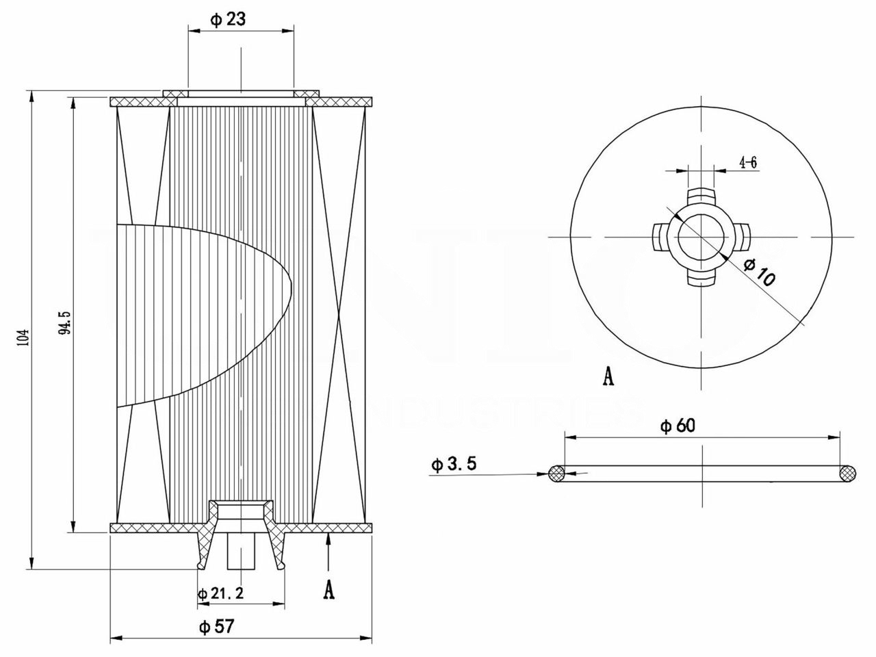 UNIO FLT-20001 (0650172 / 55353324 / 55594651) фильтр масляный фильтр масляный (eco) Chevrolet (Шевроле) cruze (j300, j305, j308)