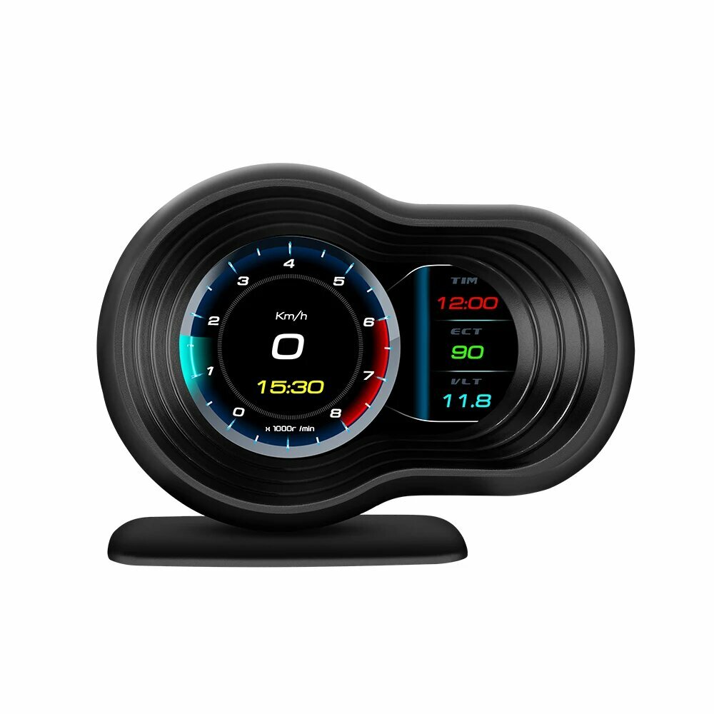 Новый многофункциональный полный ЖК-дисплей, двойная система OBD + GPS, автомобильный OBD2, F9-OBD