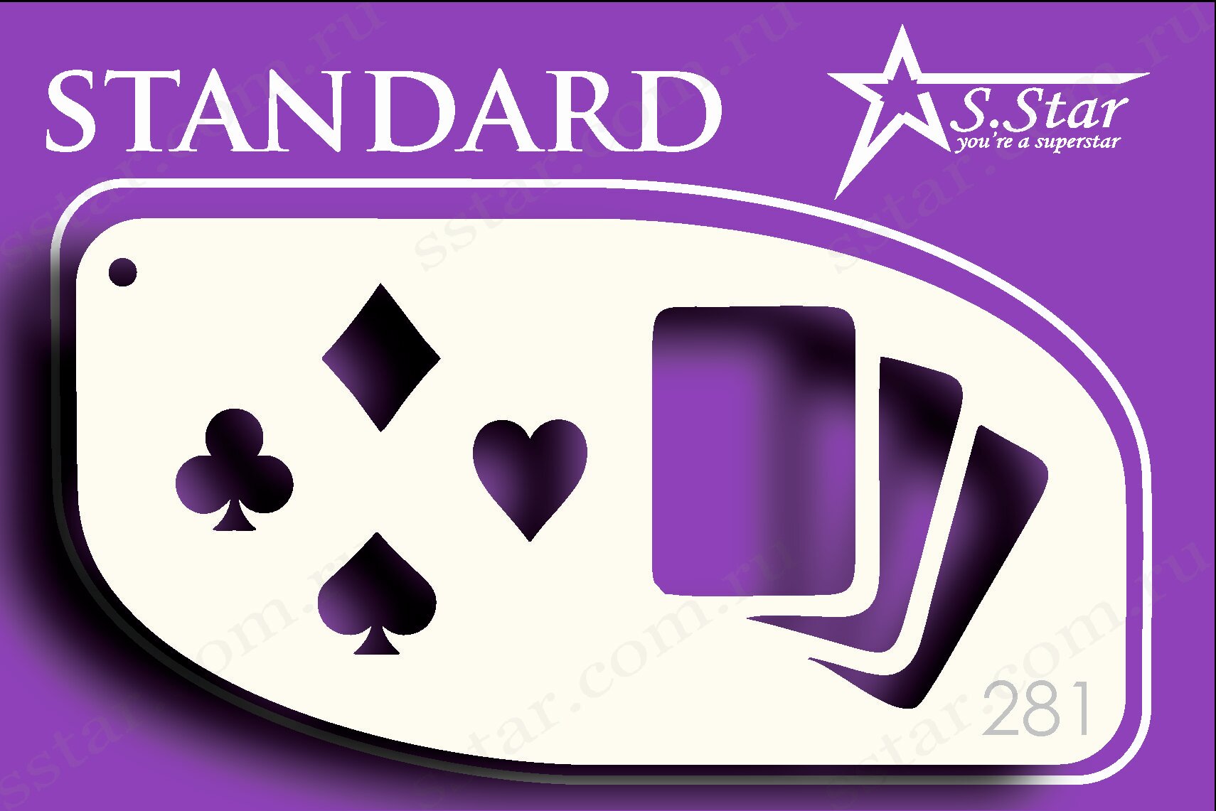 Трафарет для аквагрима постоянного пользования