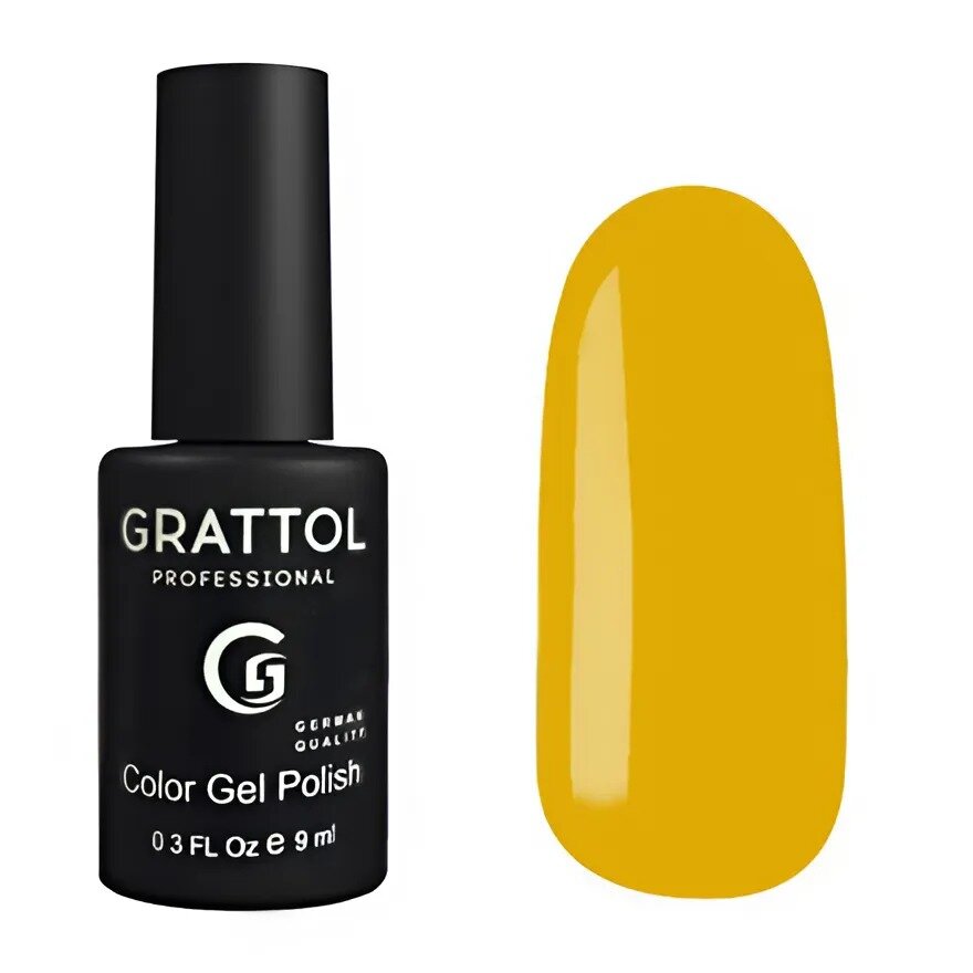 Grattol Color Gel Polish Yellow Autumn - Гель-лак для ногтей GTC180, 9мл