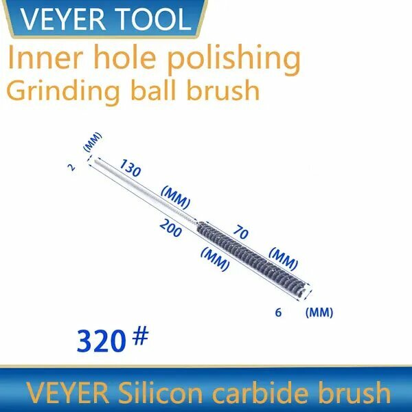 Шариковая щетка для хонинга VEYER, 6mm P320