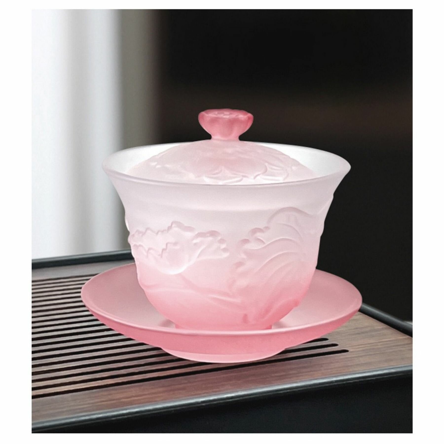 Чайная чашка Liuli Sancai с крышкой, бытовой высококачественный чайный сервиз Кунг-фу с крышкой