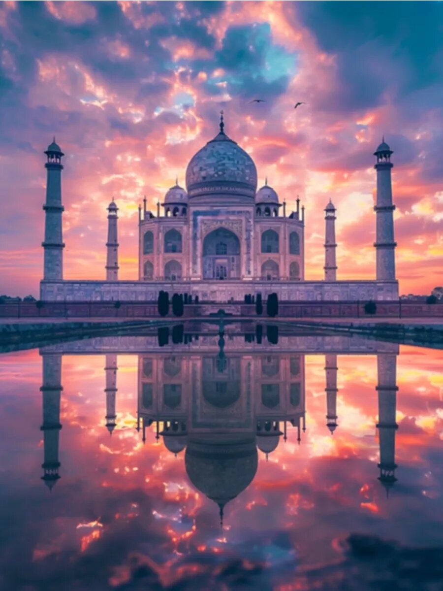 Картина по номерам мечеть Тадж-Махал 40х50