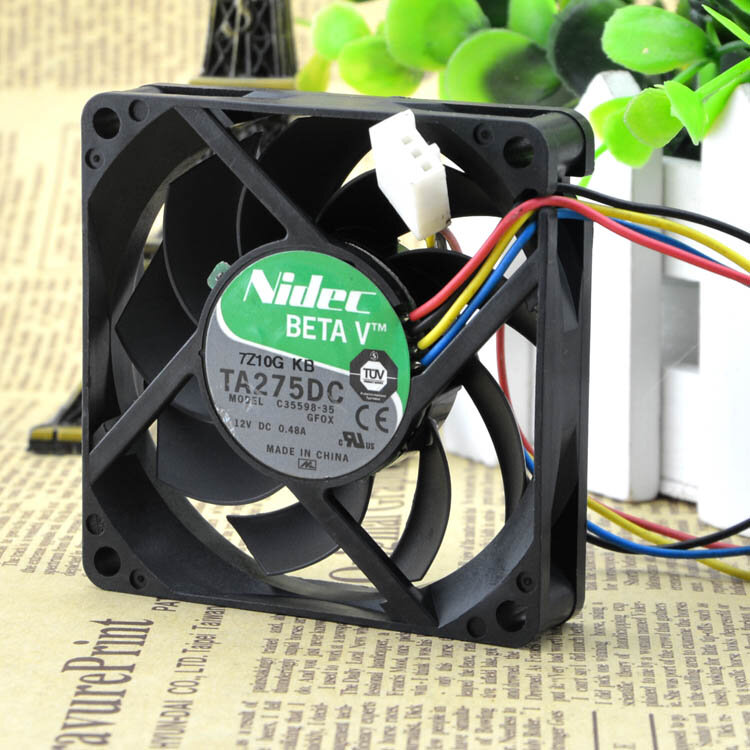 Free Delivery. TA275DC C35598-35 GFOX 7 cm 7015 12 v 0.48 A four-wire Вентилятор