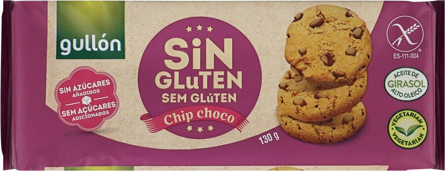 Печенье безглютеновое GULLON Chip Choco, 130г